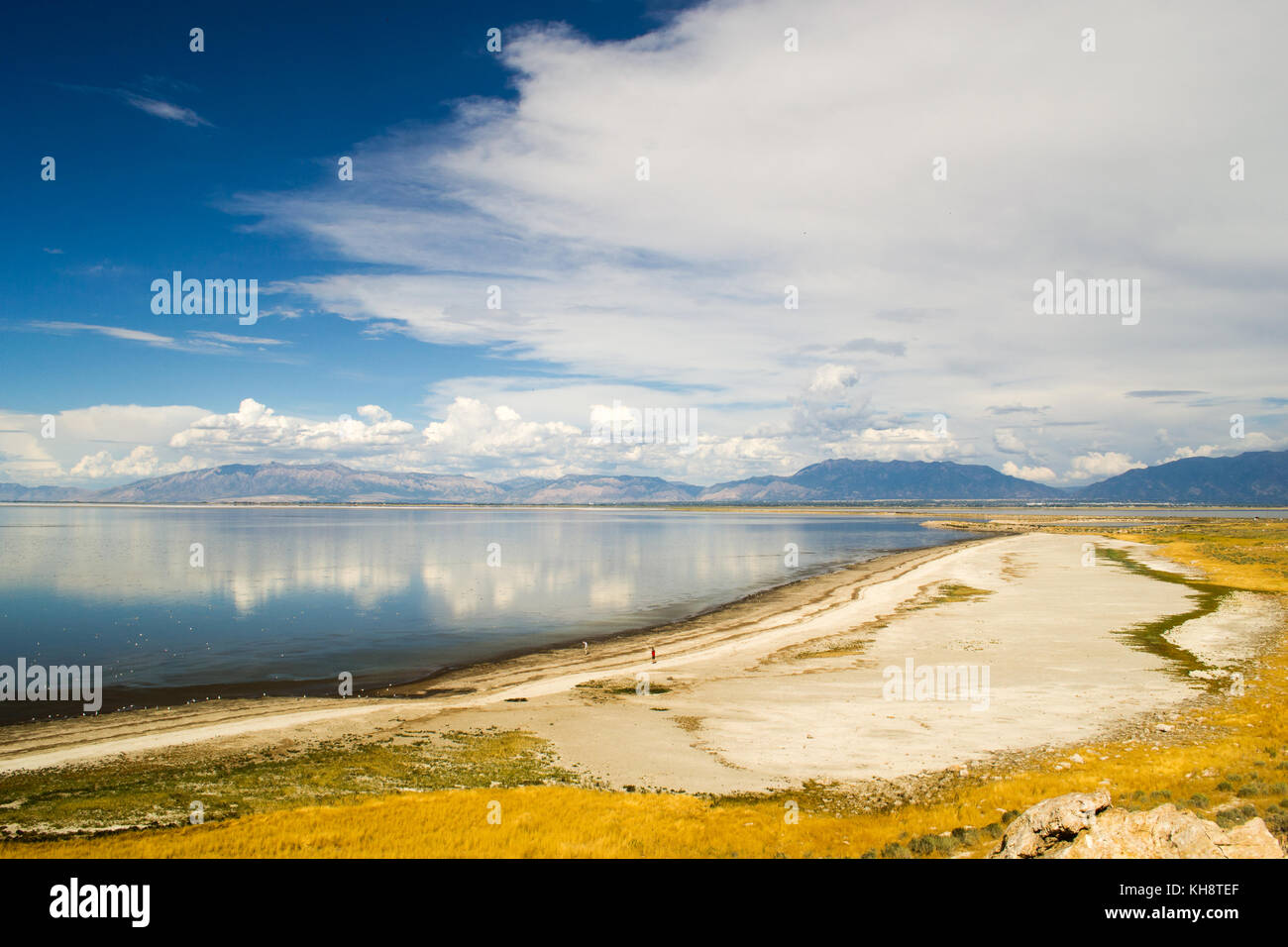 Landscape Views Of The Great Salt Lake From Antelope Island State Park