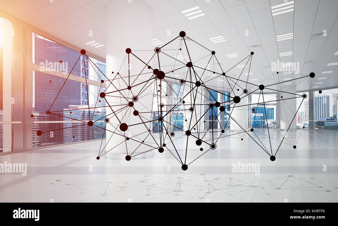 Networking and wireless connection as concept for effective modern ...