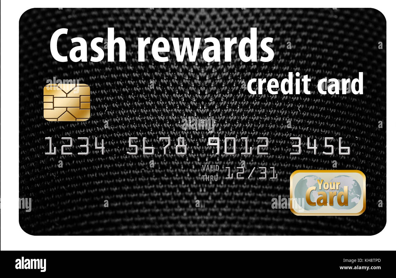 A cash rewards credit card is isolated on a white background. For every ...