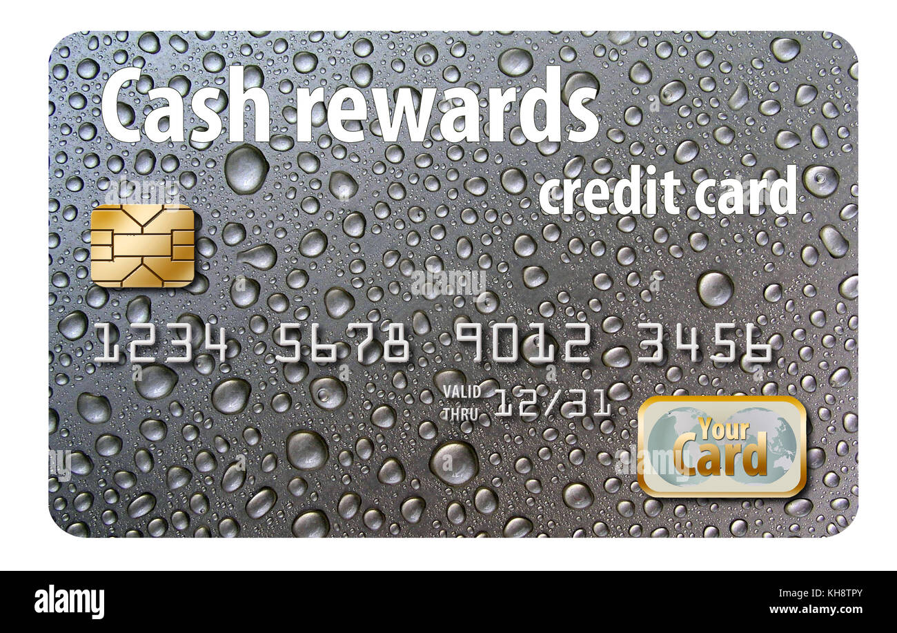 A cash rewards credit card is isolated on a white background. For every ...