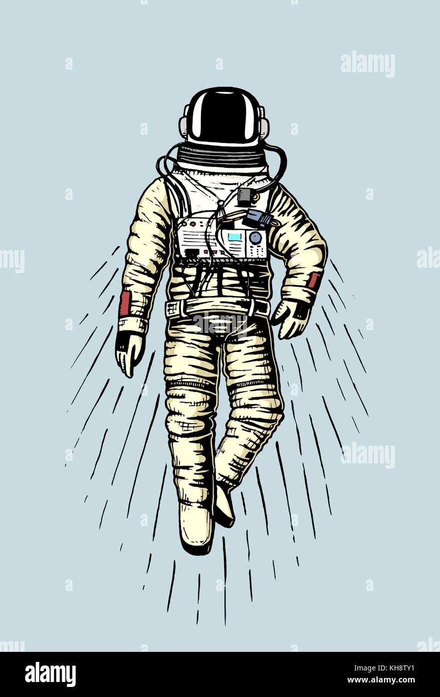 Old astronaut helmet drawing hi-res stock photography and images - Alamy