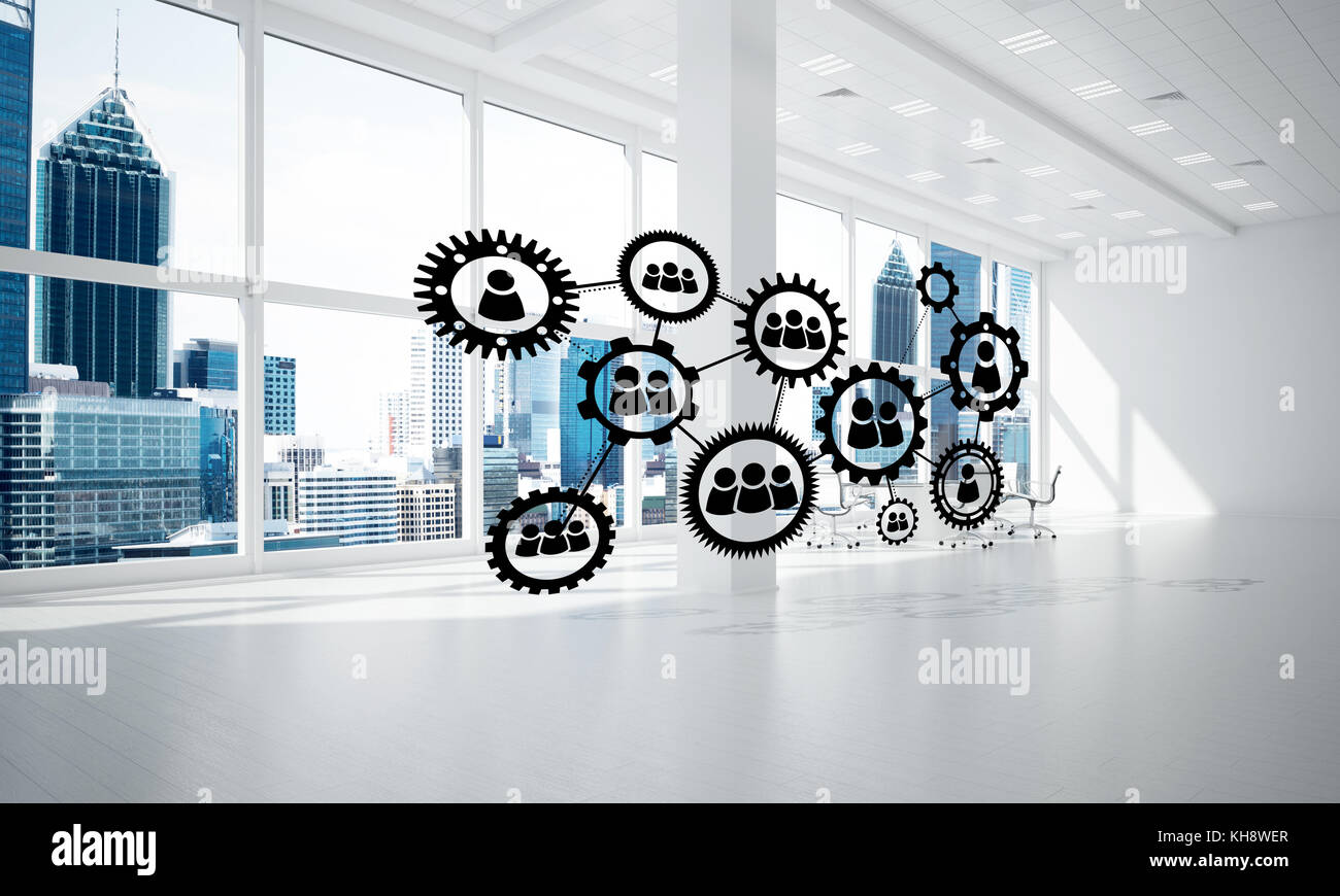 Networking and wireless connection as concept for effective modern ...