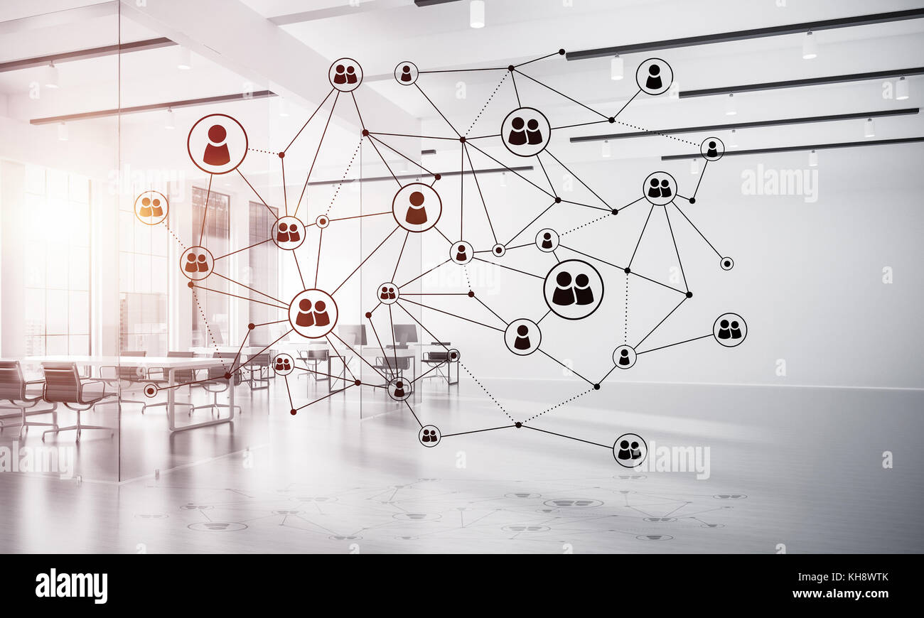Networking and wireless connection as concept for effective mode Stock ...