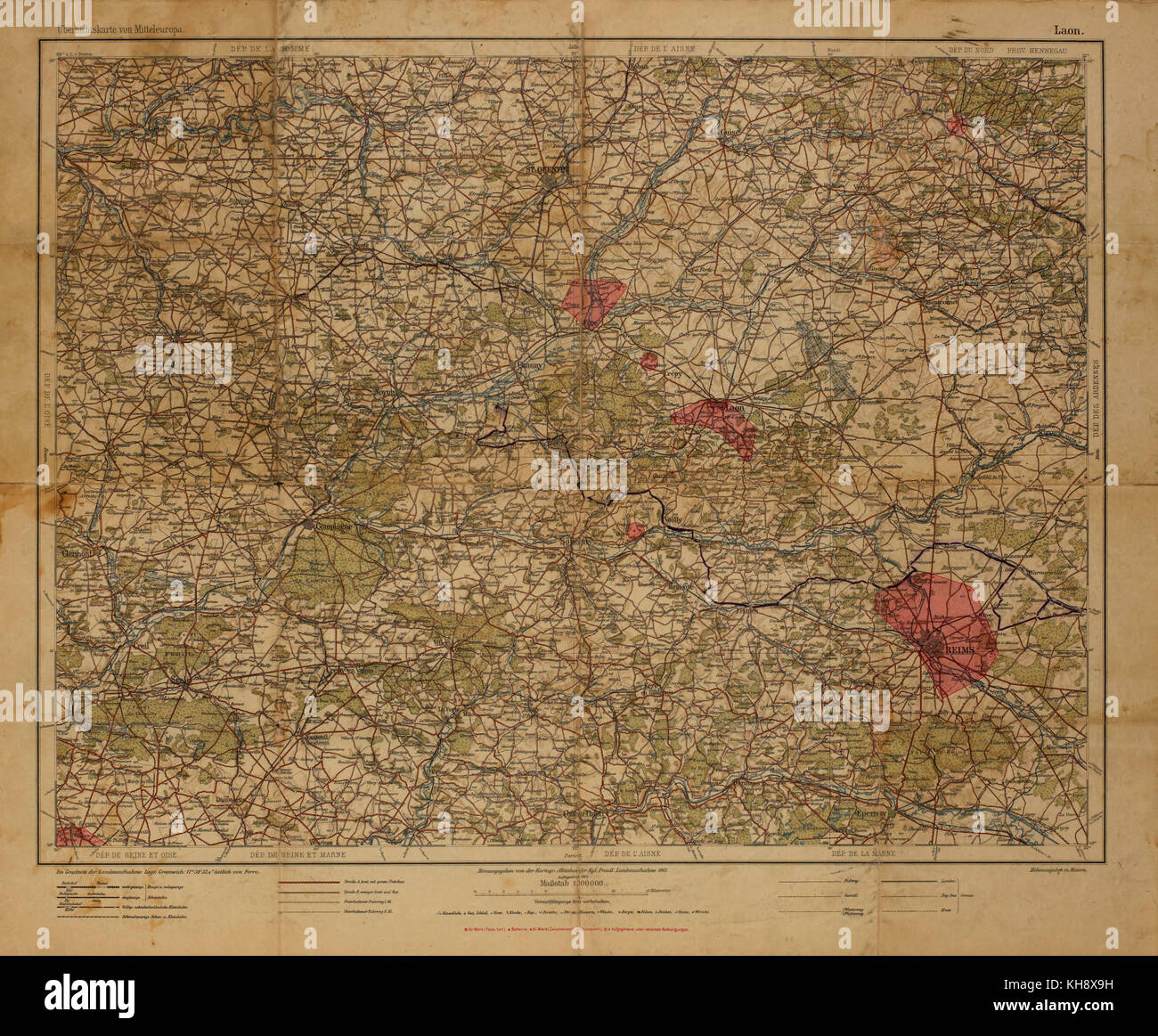 Retro map of europe hi-res stock photography and images - Alamy