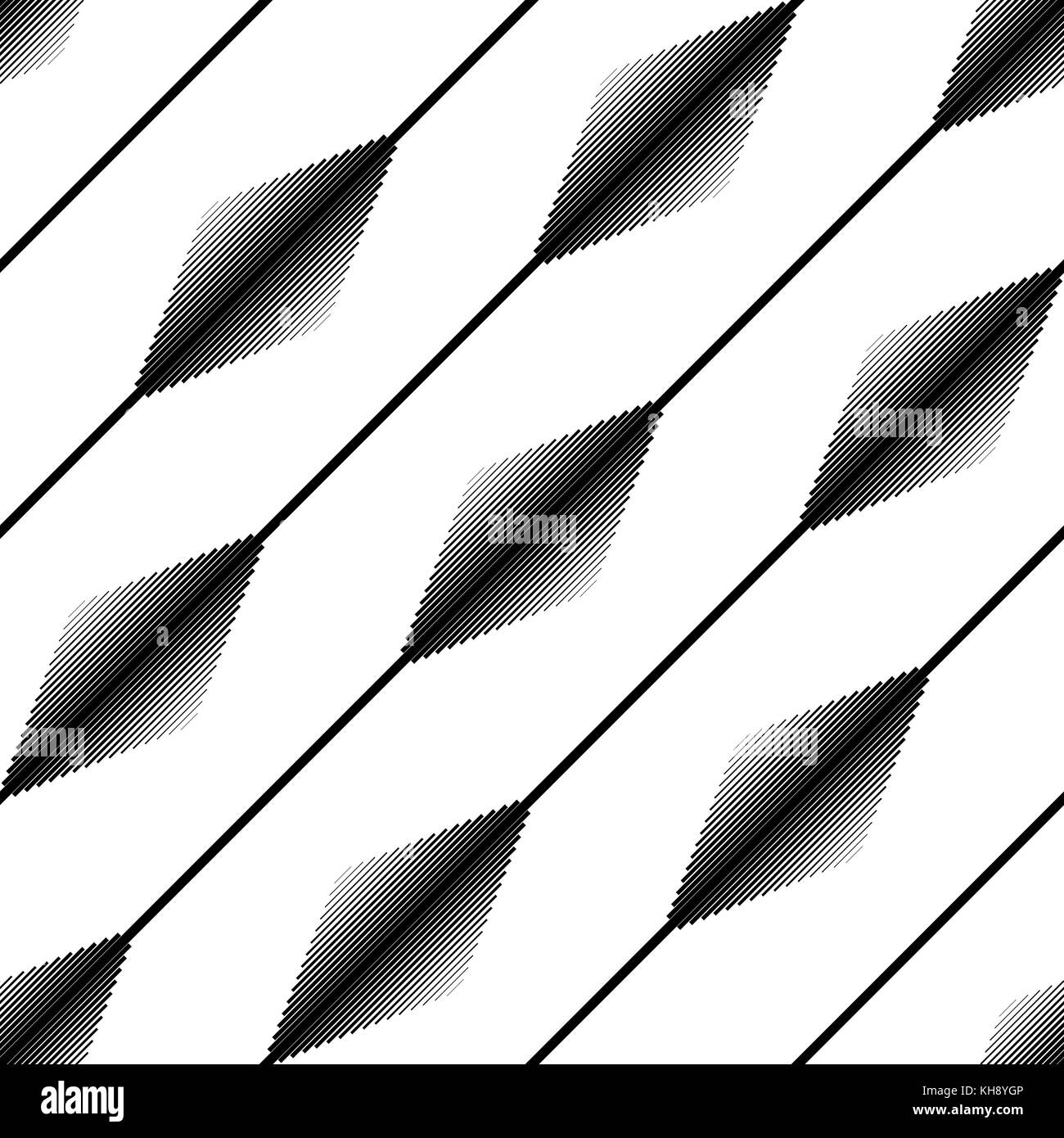 Universal linear geometric seamless pattern with smooth transition from thin line to thick Stock ...