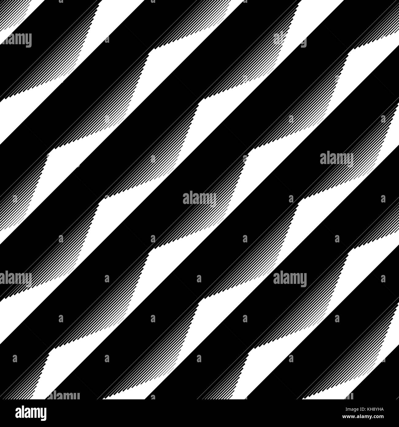 Universal linear geometric seamless pattern with smooth transition from thin line to thick Stock ...