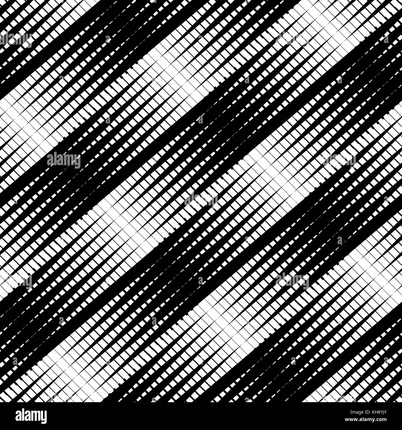 Universal linear geometric seamless pattern with smooth transition from thin line to thick Stock ...