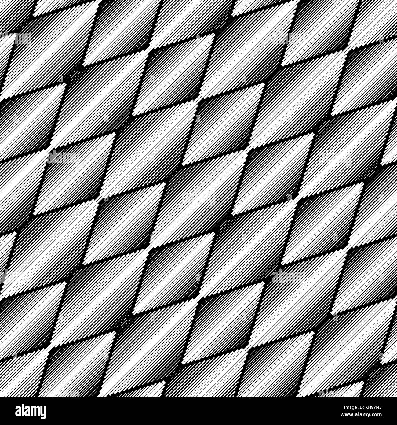 Universal linear geometric seamless pattern with smooth transition from thin line to thick Stock ...