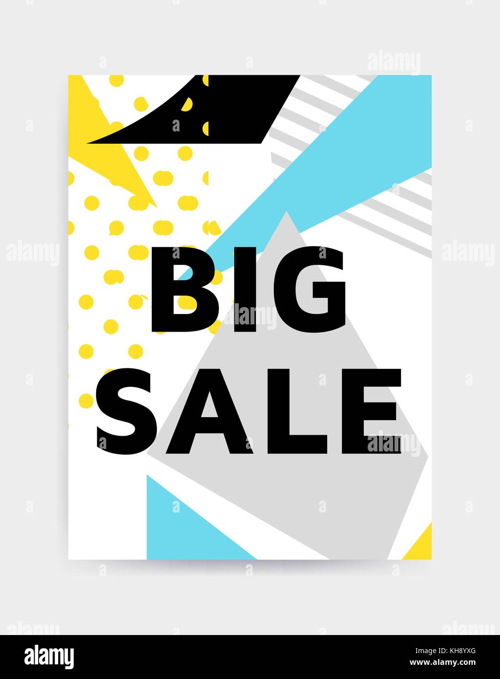Flat design eye catching sale website banner template. Bright colorful ...