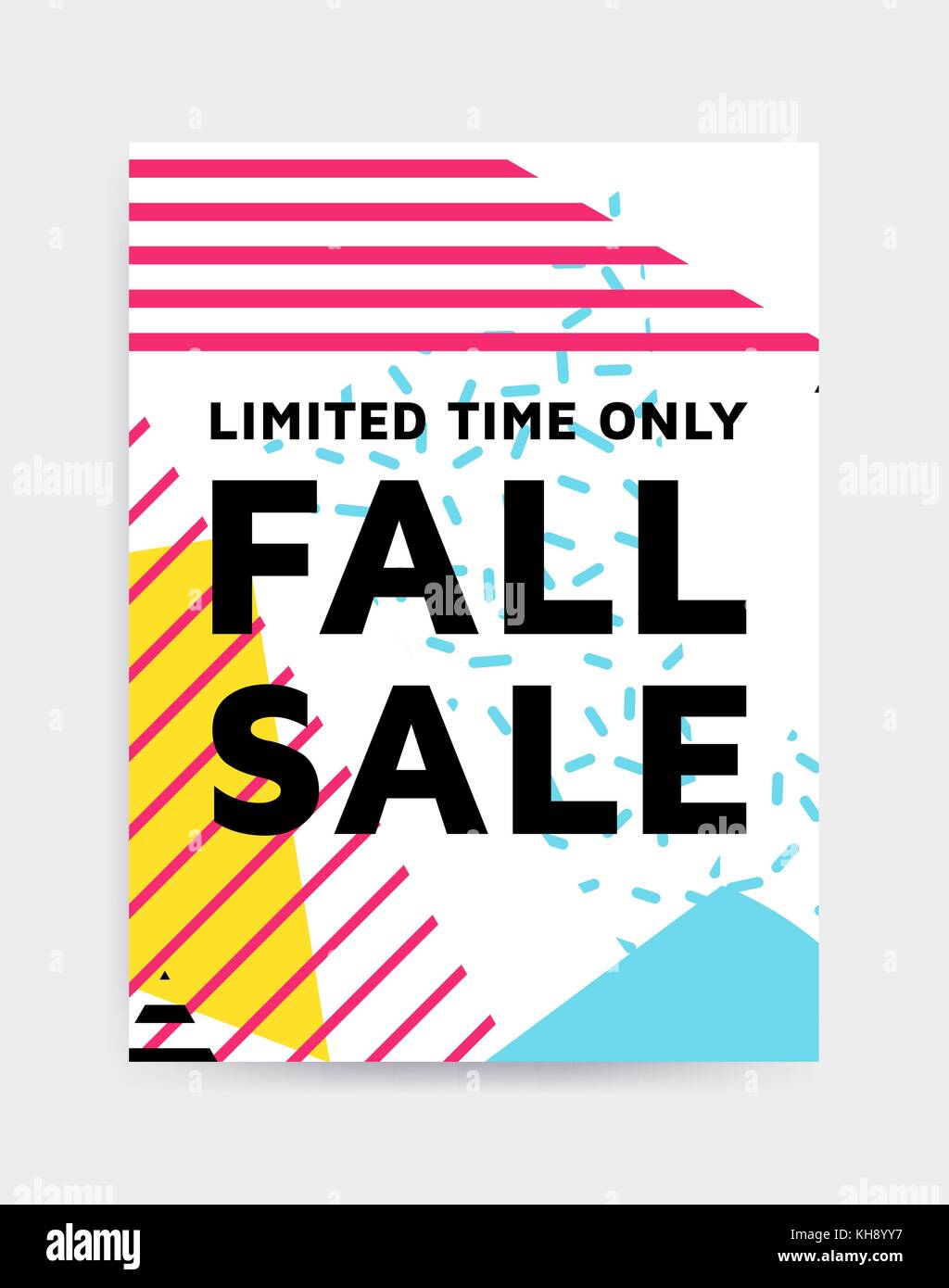 Flat design eye catching sale website banner template. Bright colorful ...