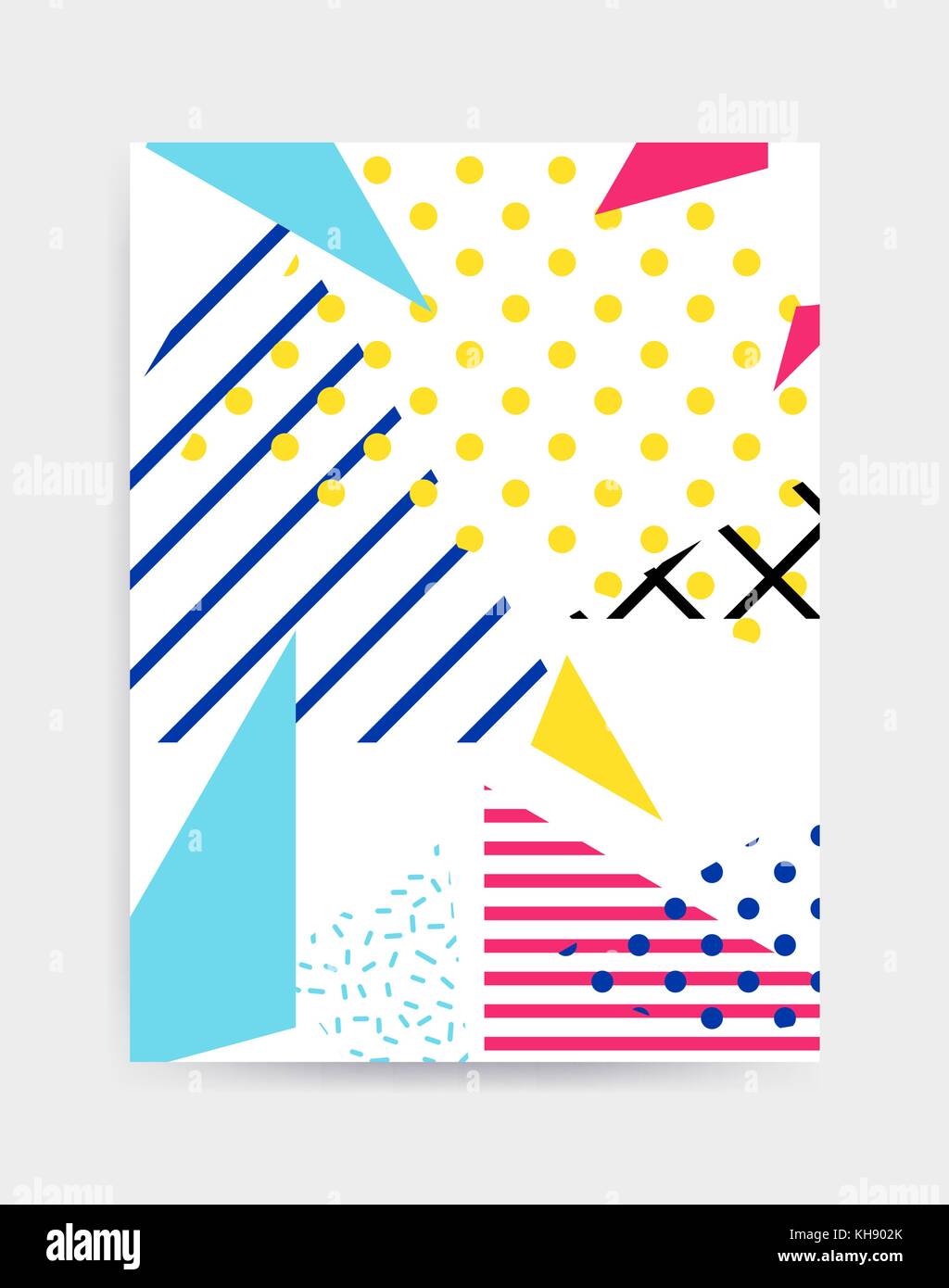 Bright colorful vector illustration eye catching poster template Stock ...