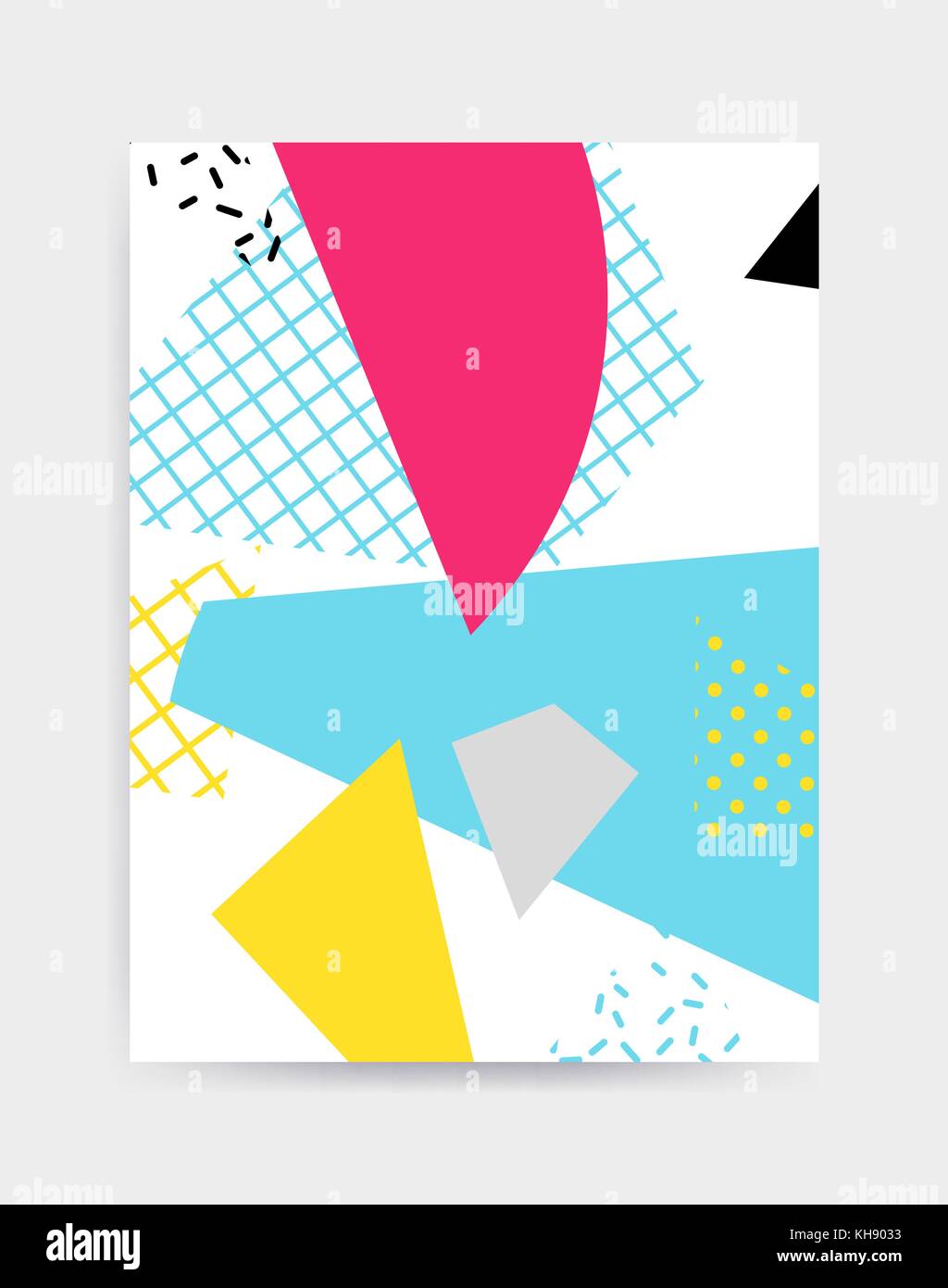 Bright colorful vector illustration eye catching poster template Stock ...