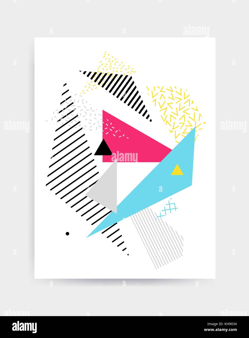 Bright colorful vector illustration eye catching poster template Stock ...