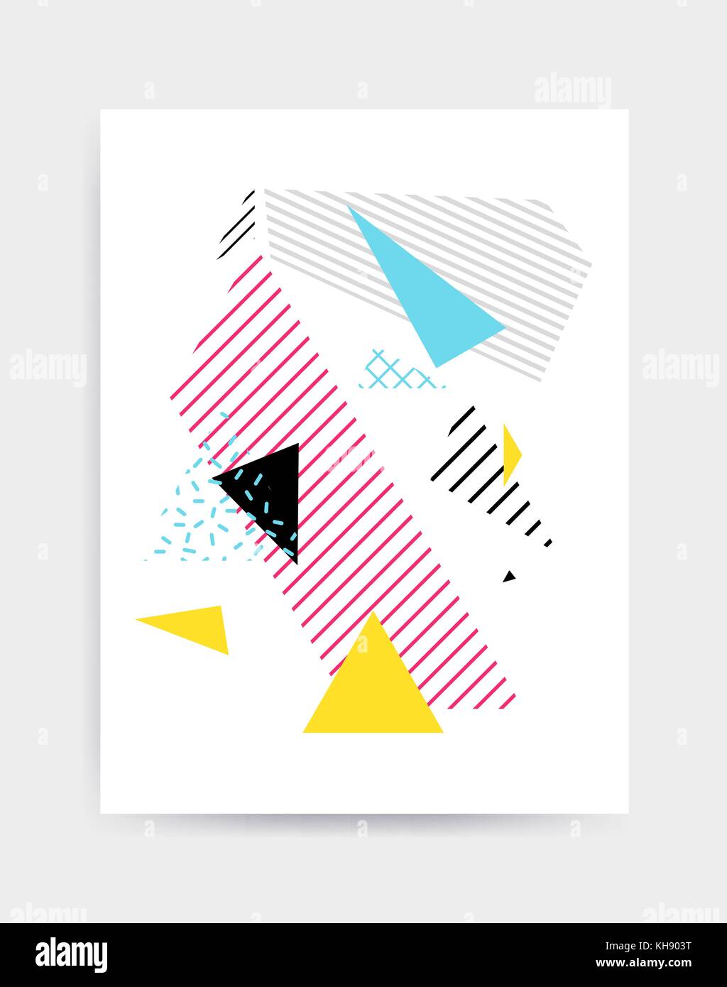 Bright colorful vector illustration eye catching poster template Stock ...