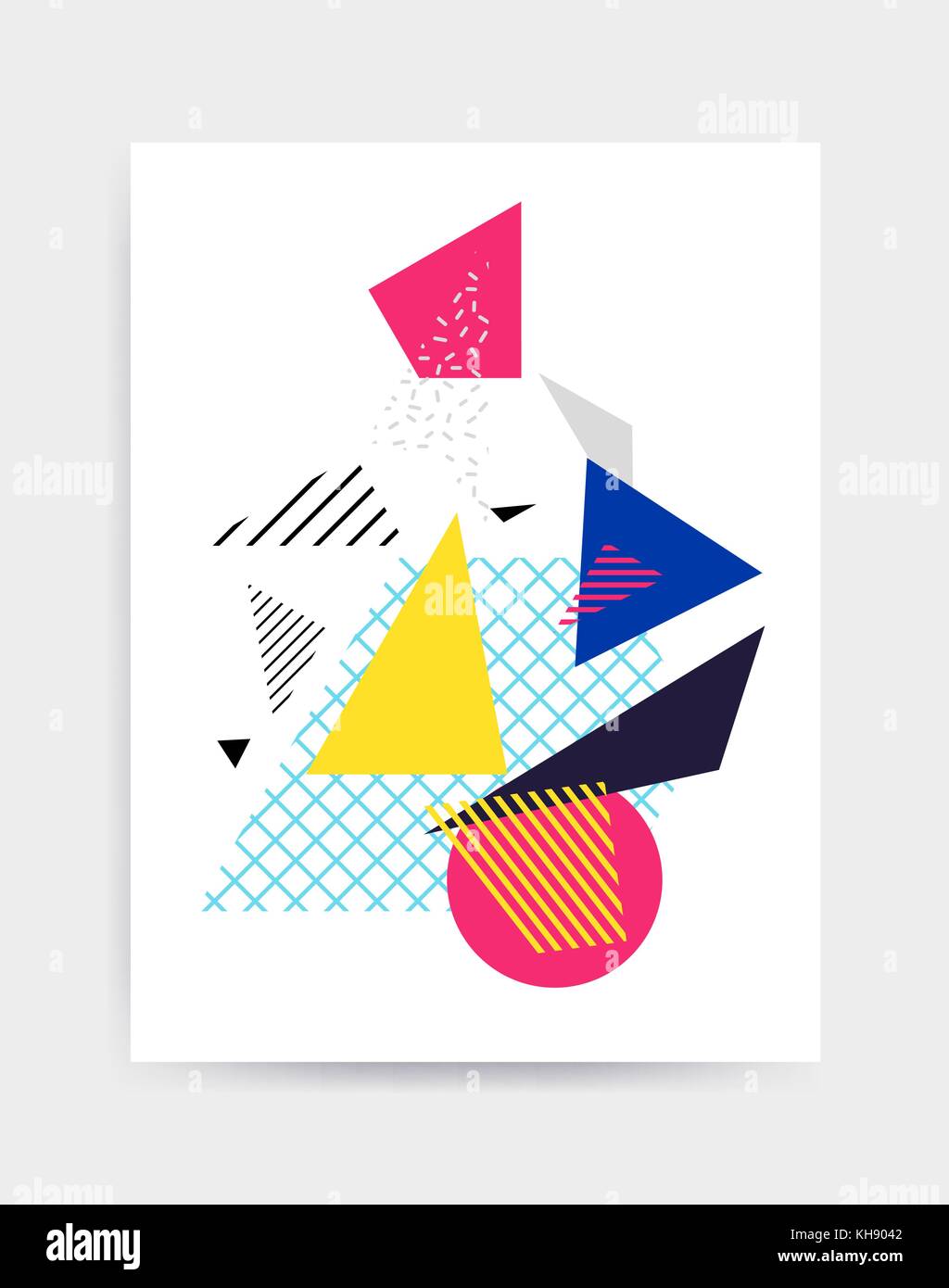 Bright colorful vector illustration eye catching poster template Stock ...