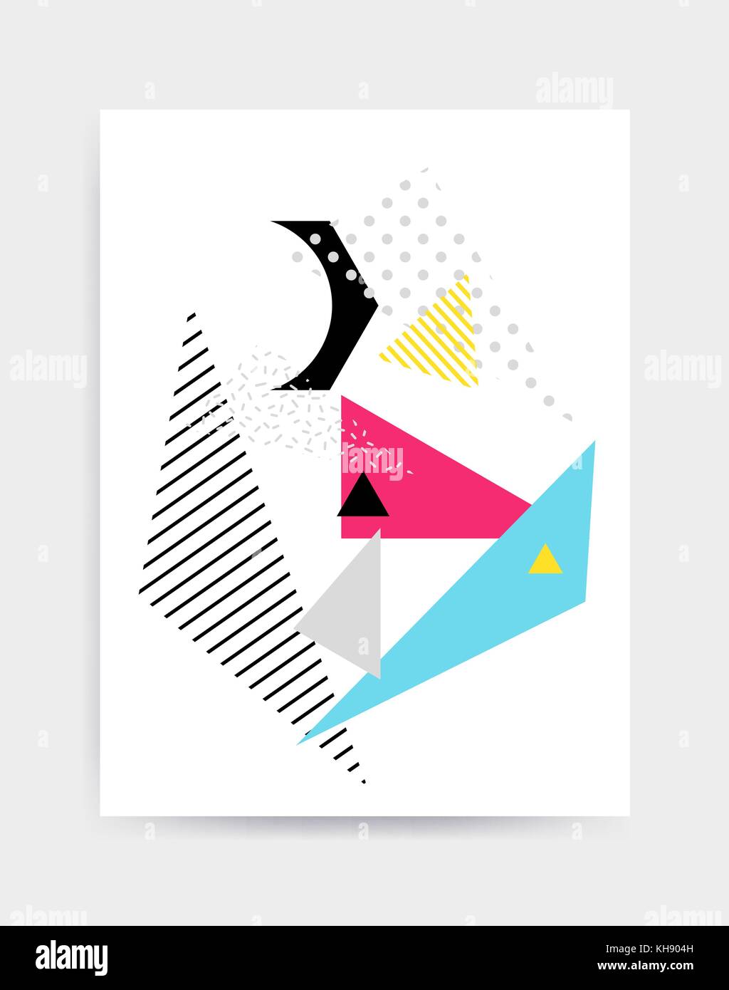 Bright colorful vector illustration eye catching poster template Stock ...