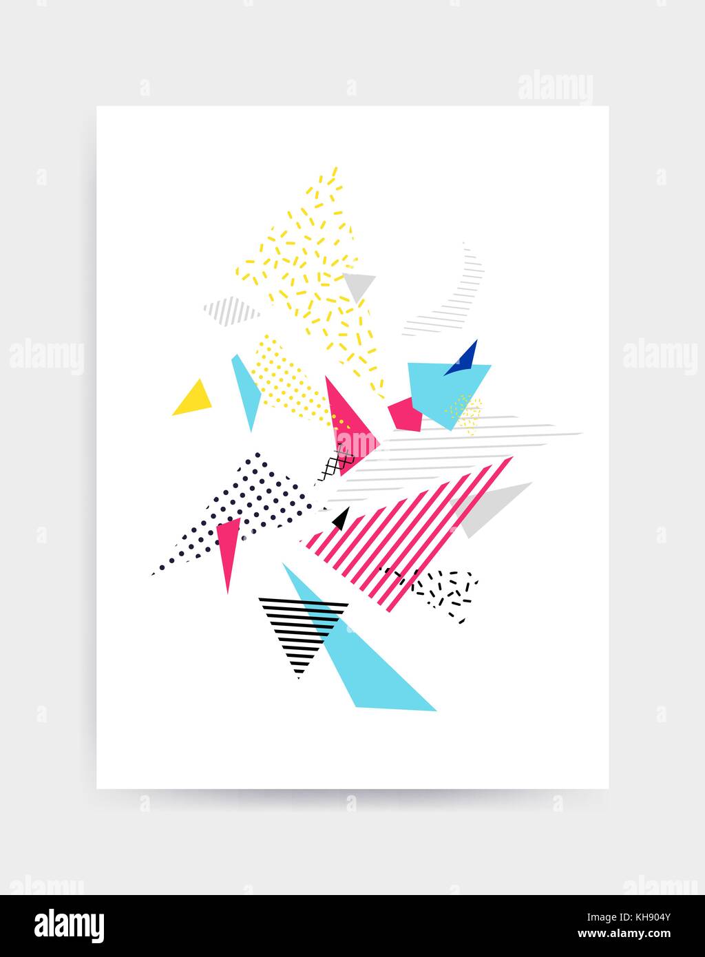 Bright colorful vector illustration eye catching poster template Stock ...