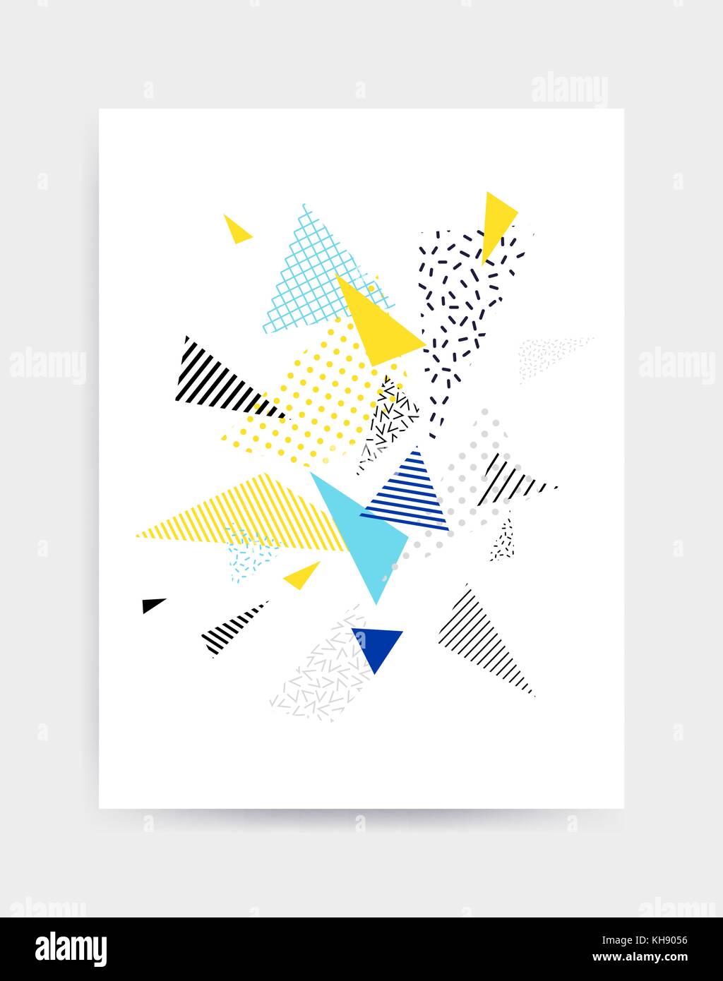 Bright colorful vector illustration eye catching poster template Stock ...
