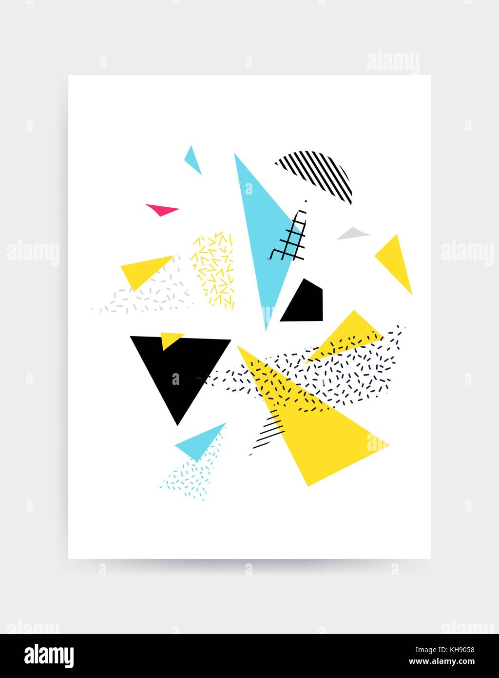 Bright colorful vector illustration eye catching poster template Stock ...
