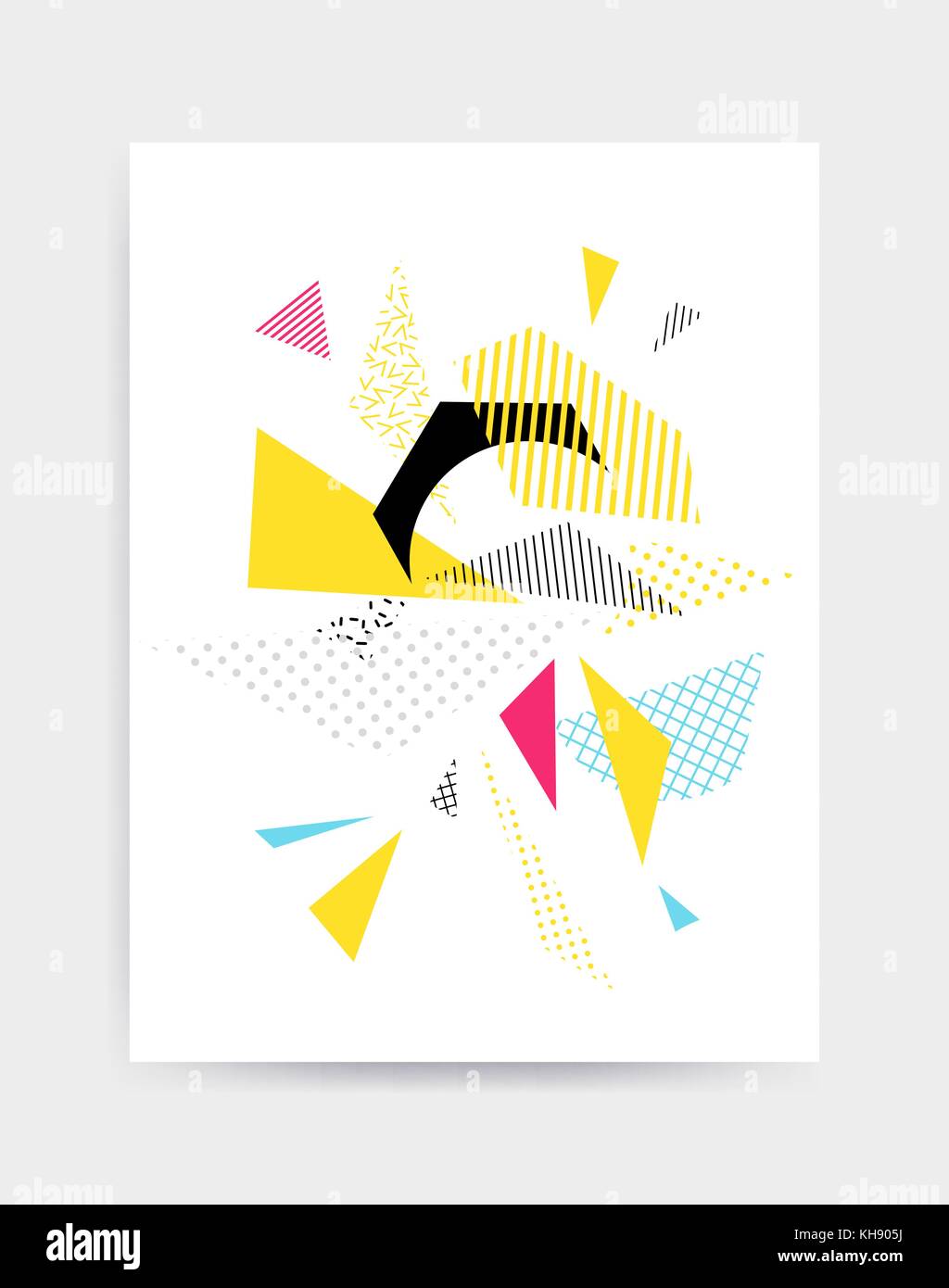 Bright colorful vector illustration eye catching poster template Stock ...