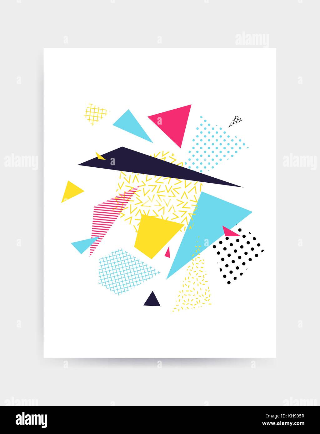 Bright colorful vector illustration eye catching poster template Stock ...