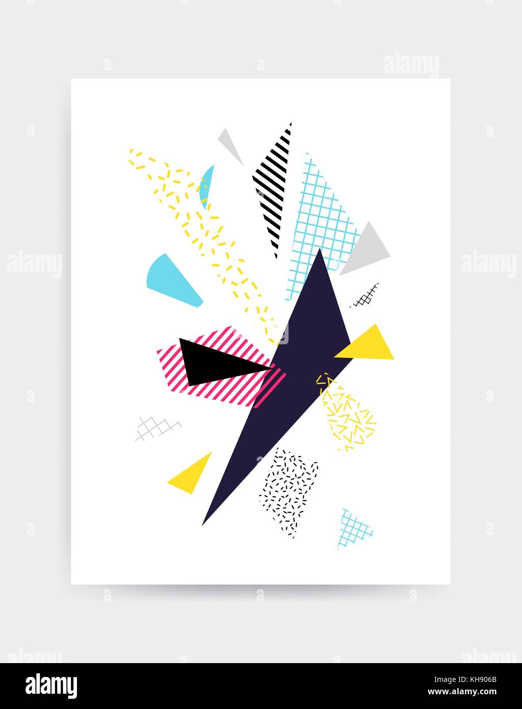 Bright colorful vector illustration eye catching poster template Stock ...