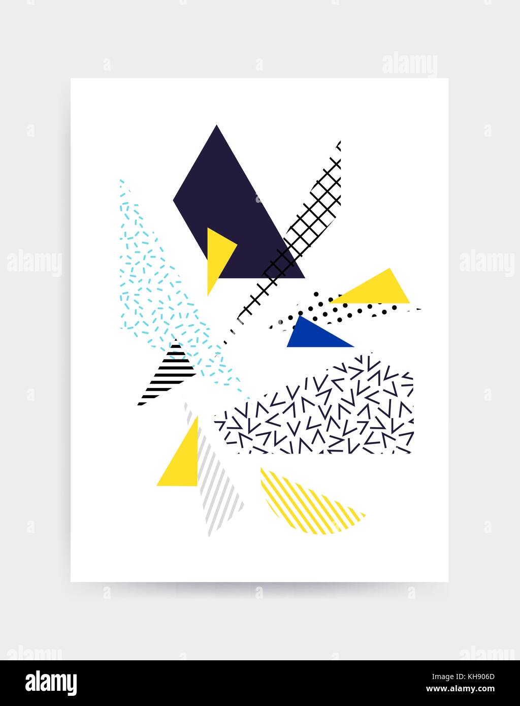 Bright colorful vector illustration eye catching poster template Stock ...