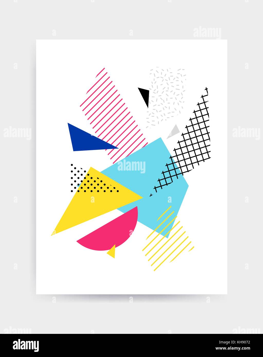 Bright colorful vector illustration eye catching poster template Stock ...