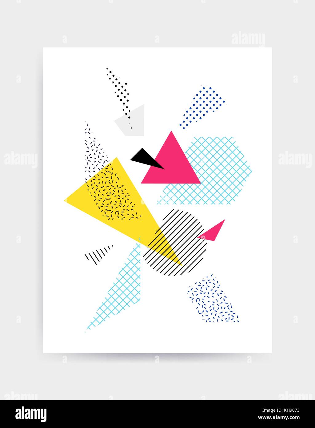 Bright colorful vector illustration eye catching poster template Stock ...