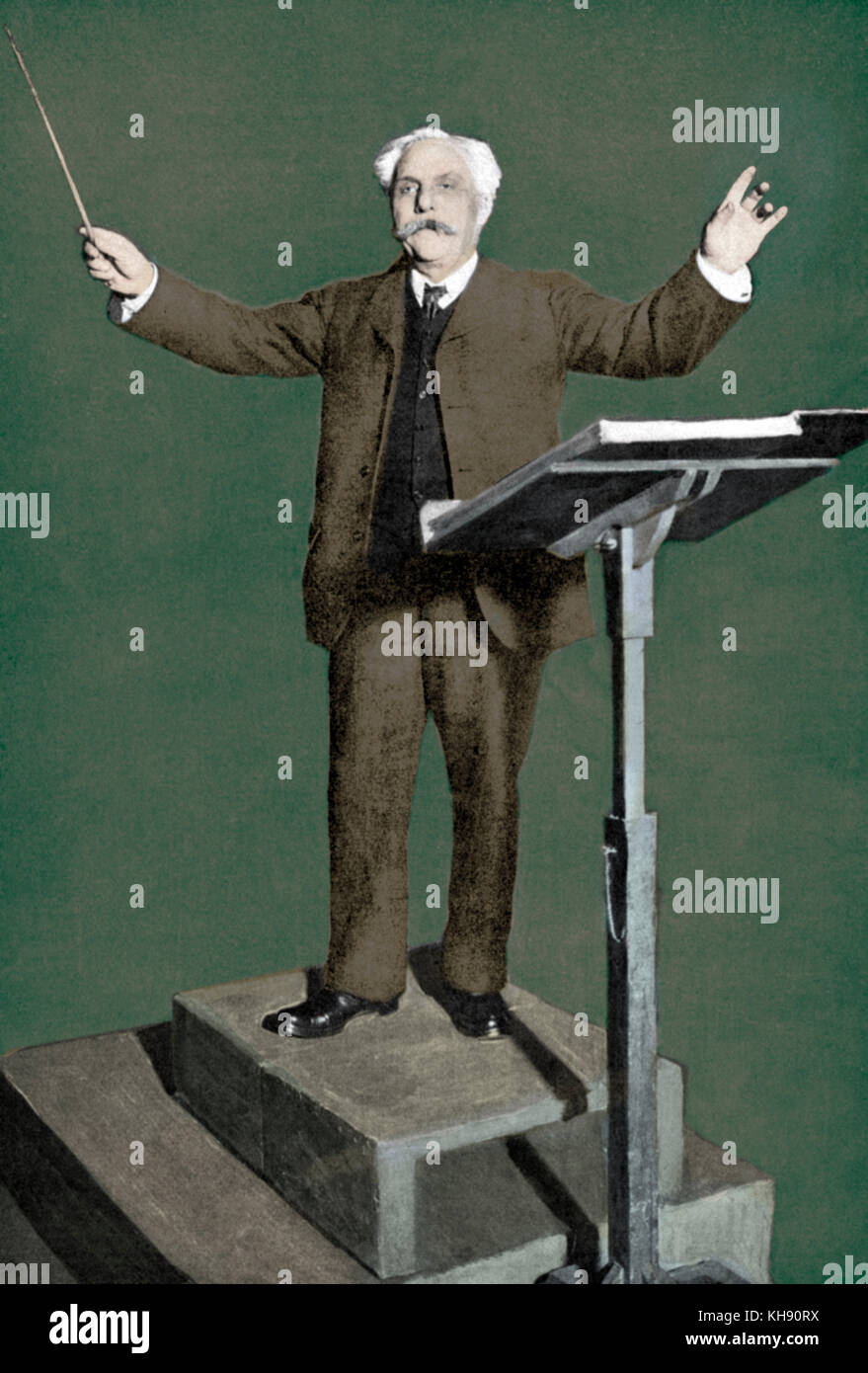 Gabriel Fauré - French composer conducting rehearsal of Prométhée at ...