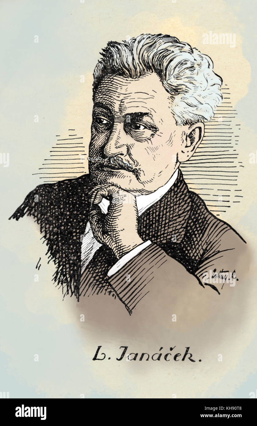 Leos Janacek - portrait by R. Peithnera. Czech composer, 13 July 1854 ...
