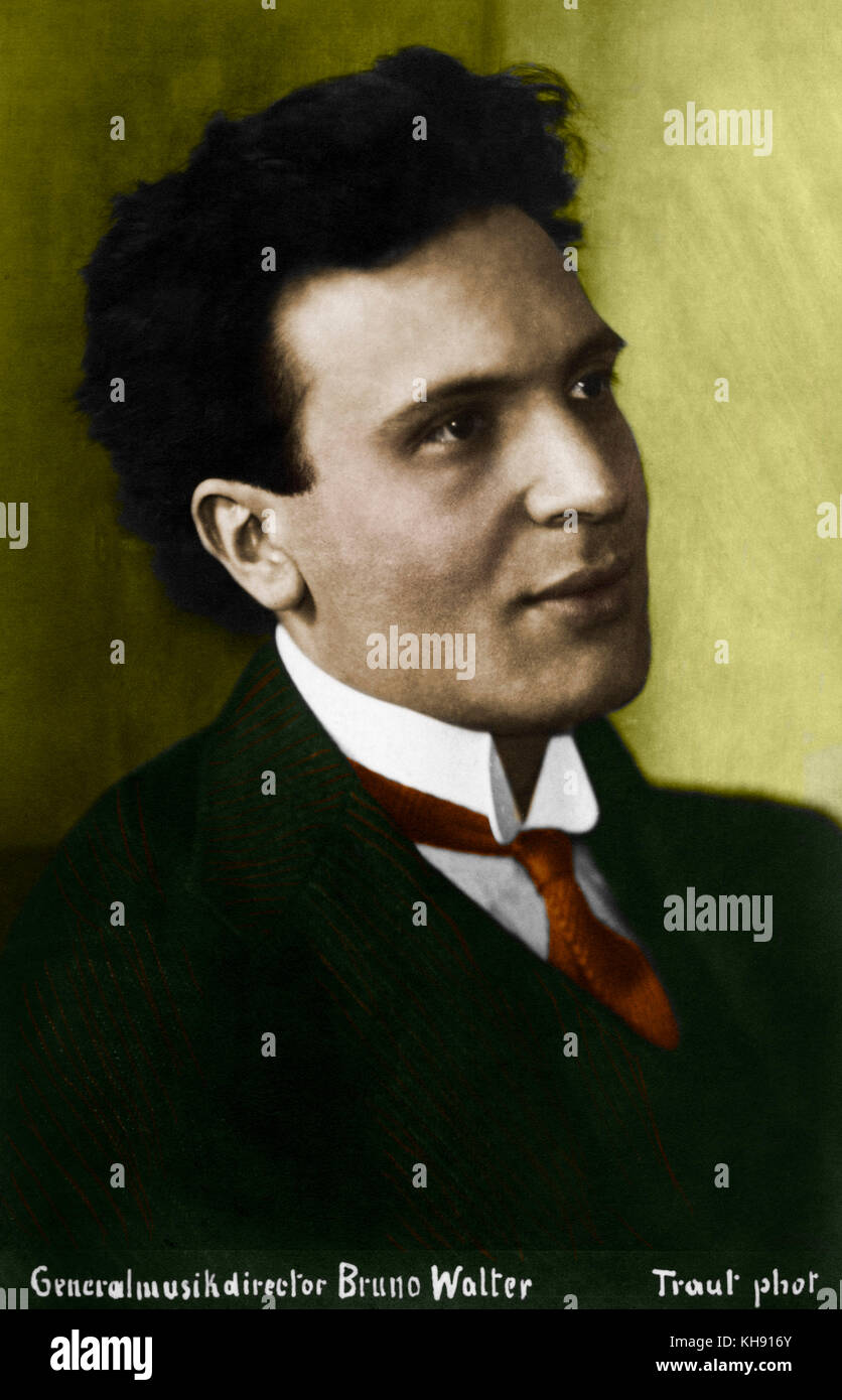 Bruno Walter portrait. Caption reads: Generalmusikdirektor. German ...