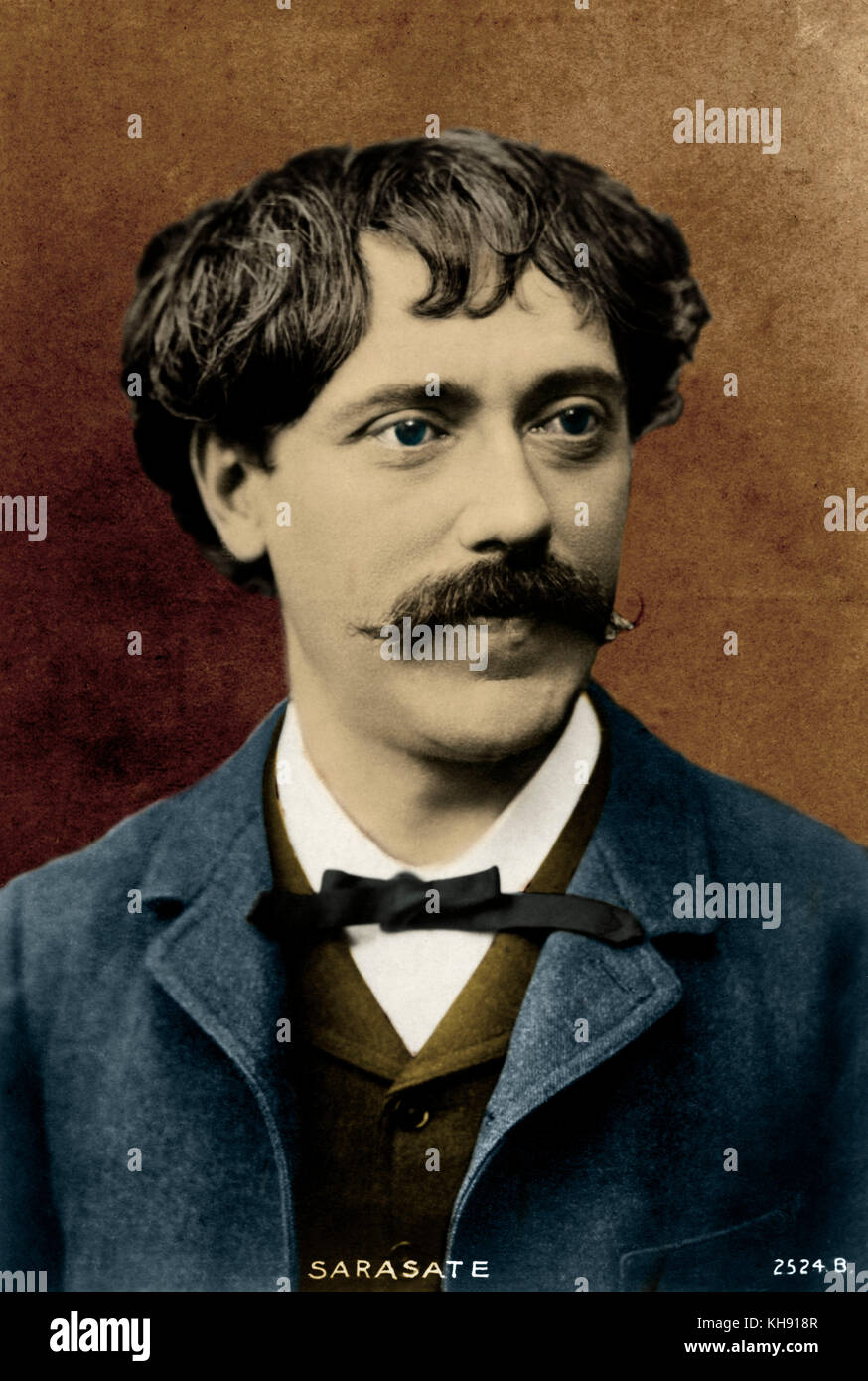 Pablo de Sarasate - portrait of the Spanish violinist. 10 March 1844 ...