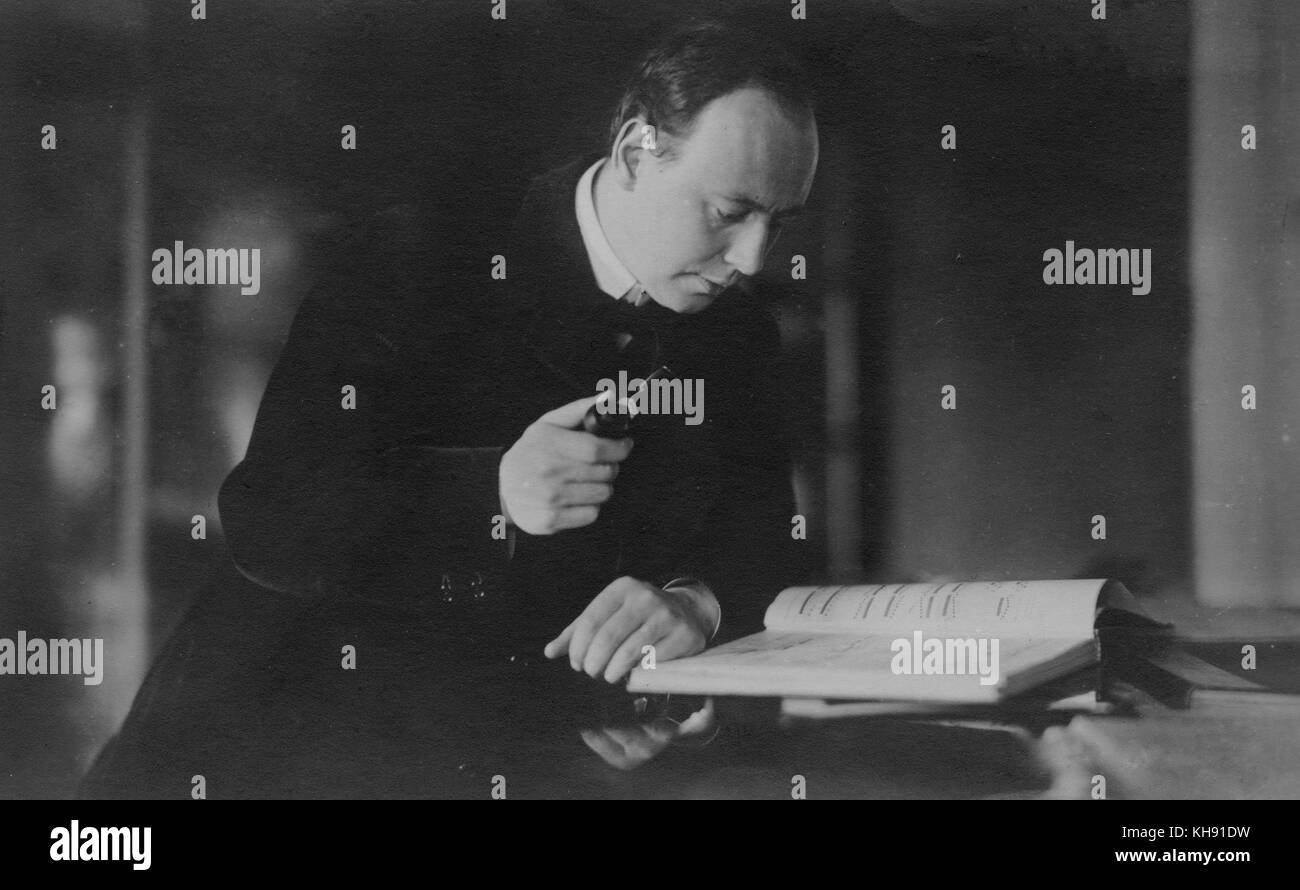 Egon Petri - portrait. American pianist of Dutch origin 1881-1962 Stock ...