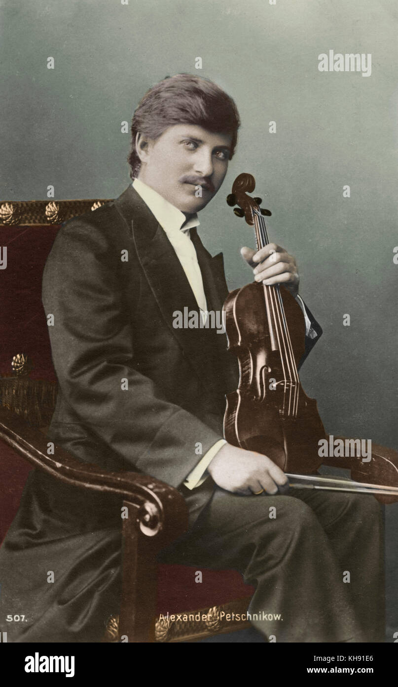 Alexander Petchnikov - portrait of Russian violinist Stock Photo - Alamy