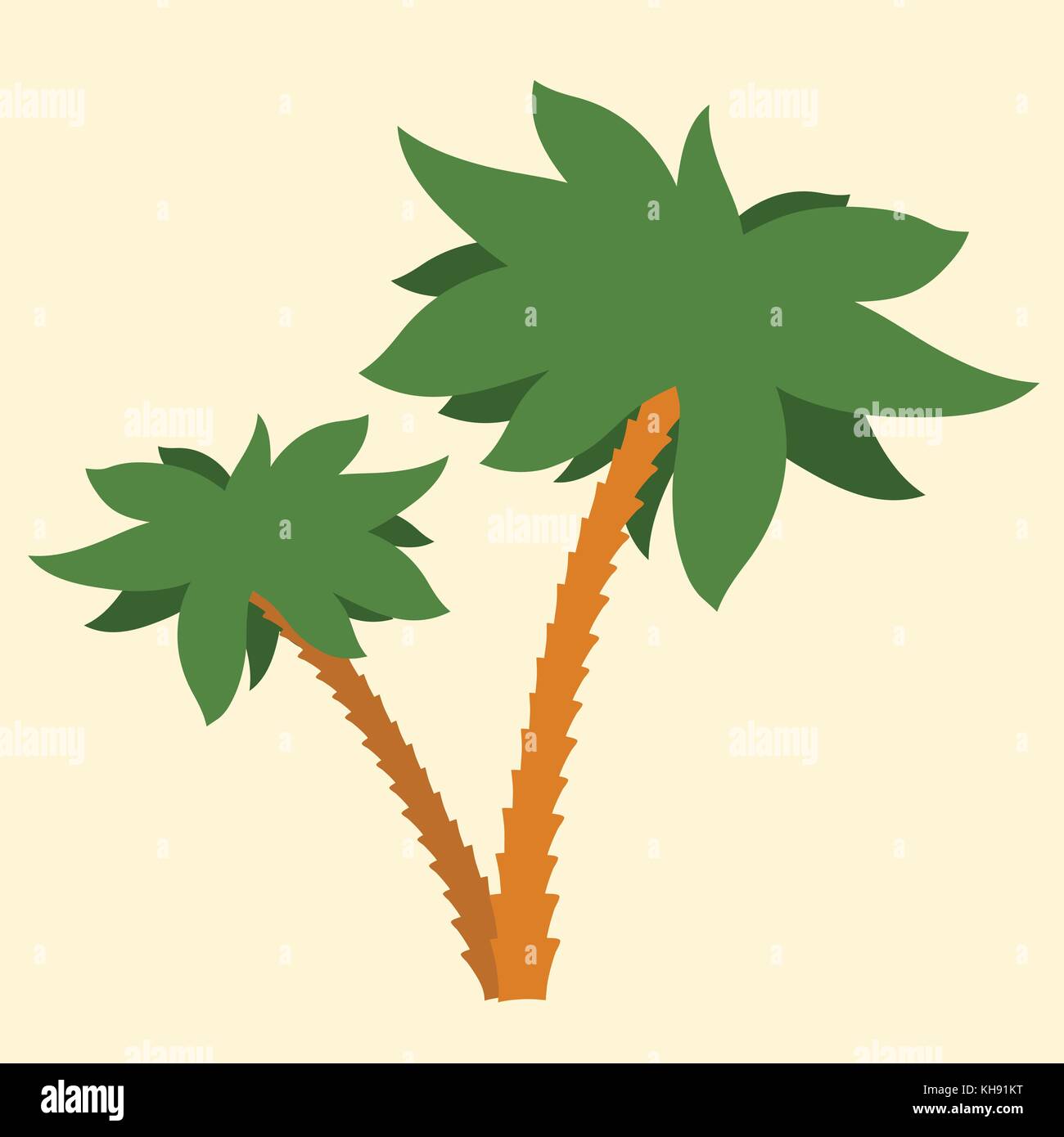 Palm tree illustration hi-res stock photography and images - Alamy