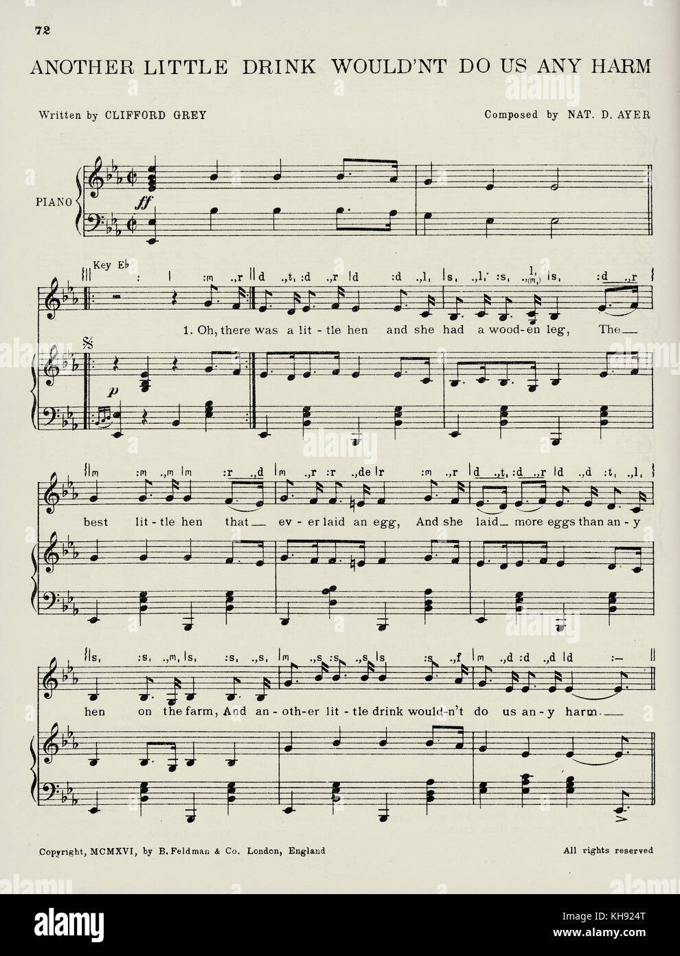 'Another Little Drink Wouldn't Do Us Any Harm' - song popular during ...