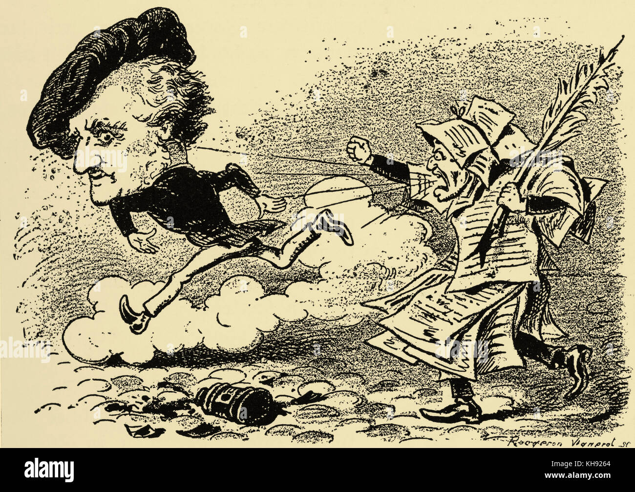 Caricature of richard wagner hi-res stock photography and images - Alamy