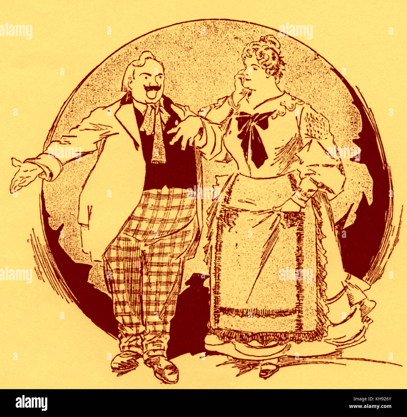 Enrico Caruso and Marcella Sembrich as Rodolfo and Mimi in La Bohème ...