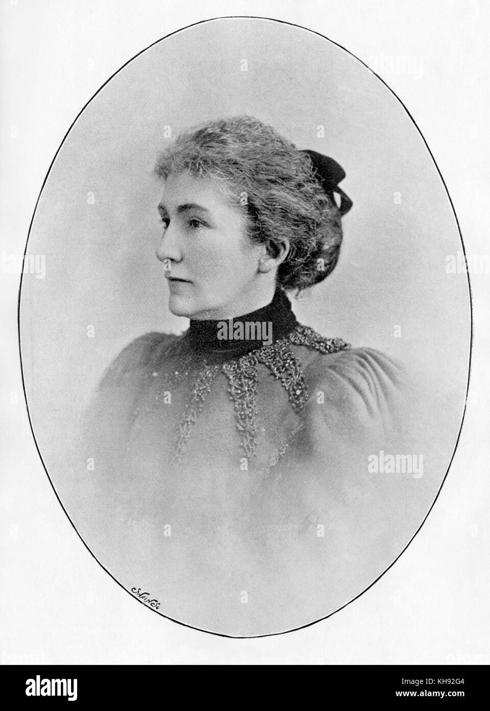 20th century opera female singer classical music Black and White Stock ...