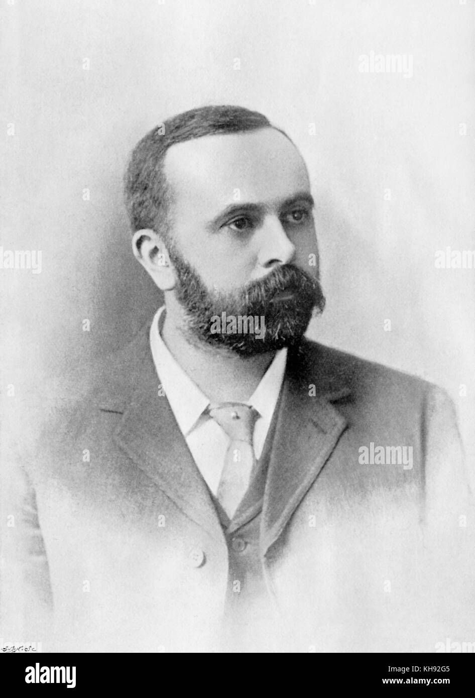 John Henry. Portrait of Welsh bass singer and composer Stock Photo - Alamy