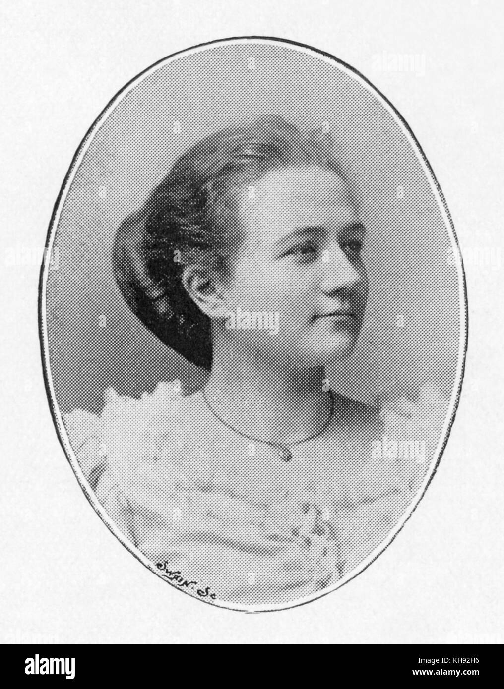 Female opera singer portrait classical music Black and White Stock ...