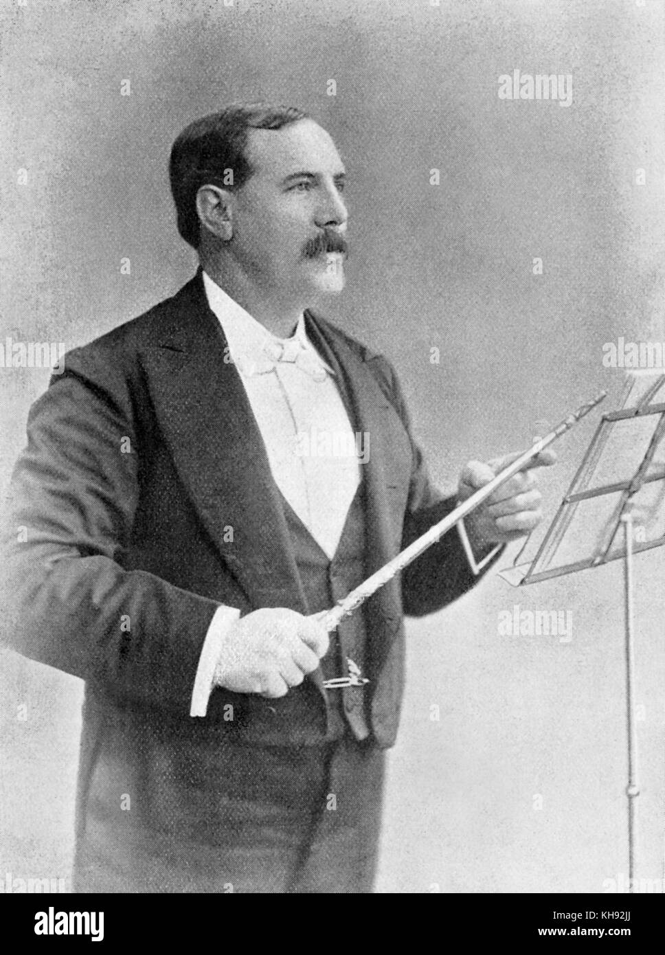 R.C.Jenkins - portrait of Welsh conductor. Born 1848 Stock Photo - Alamy