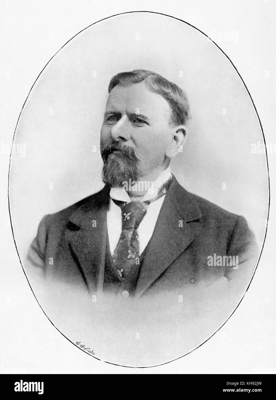William Thomas - portrait of Welsh choir leader/conductor Stock Photo ...