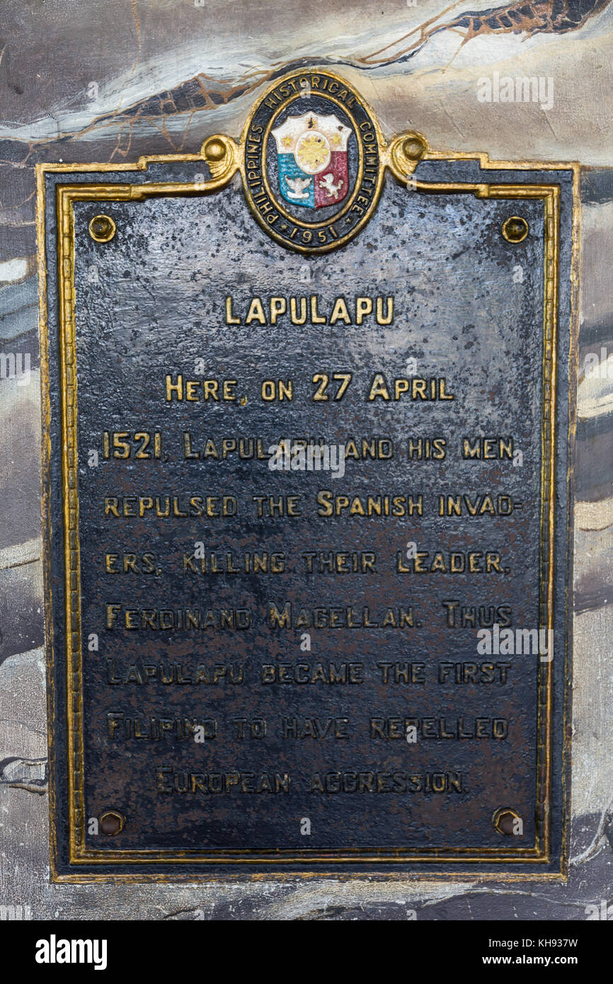 Asia, Philippines, Cebu, Mactan, Mactan Shrine, dedicated to Lapu Lapu ...