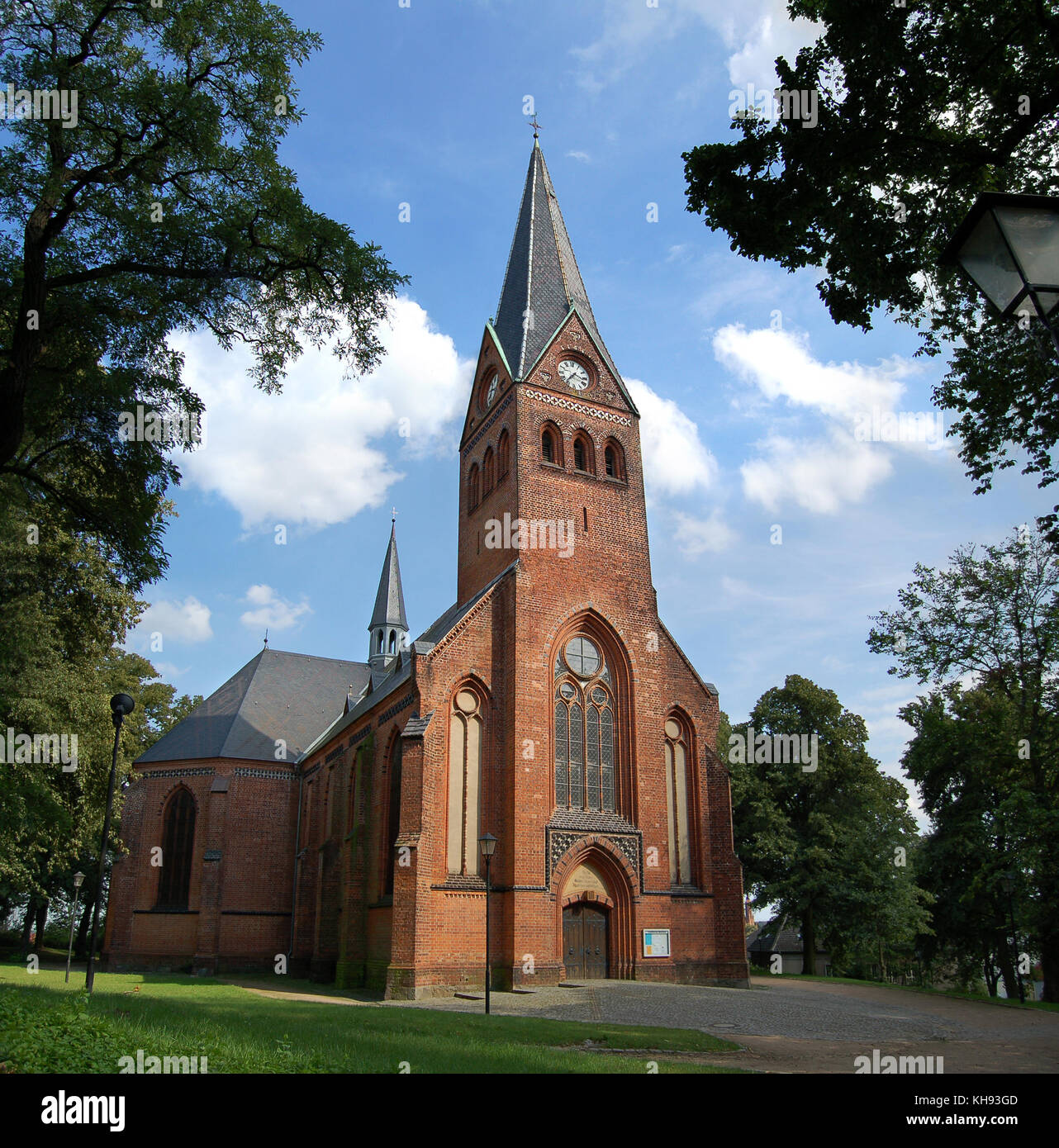 romanic building of Malchow Abbey in Mecklenburg-Vorpommern, Germany ...