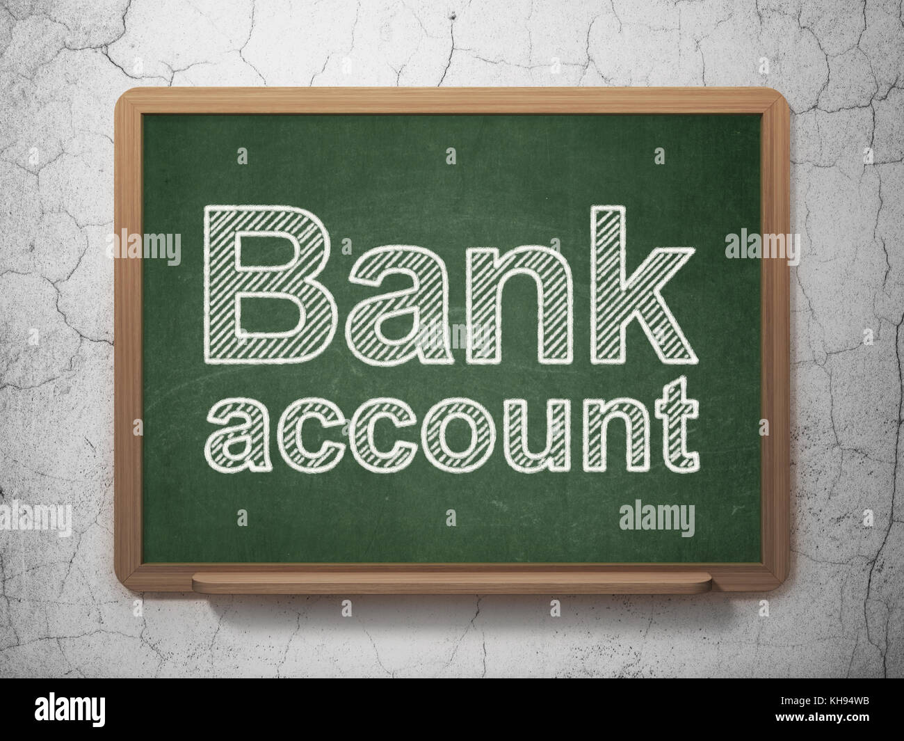 Money concept: Bank Account on chalkboard background Stock Photo - Alamy