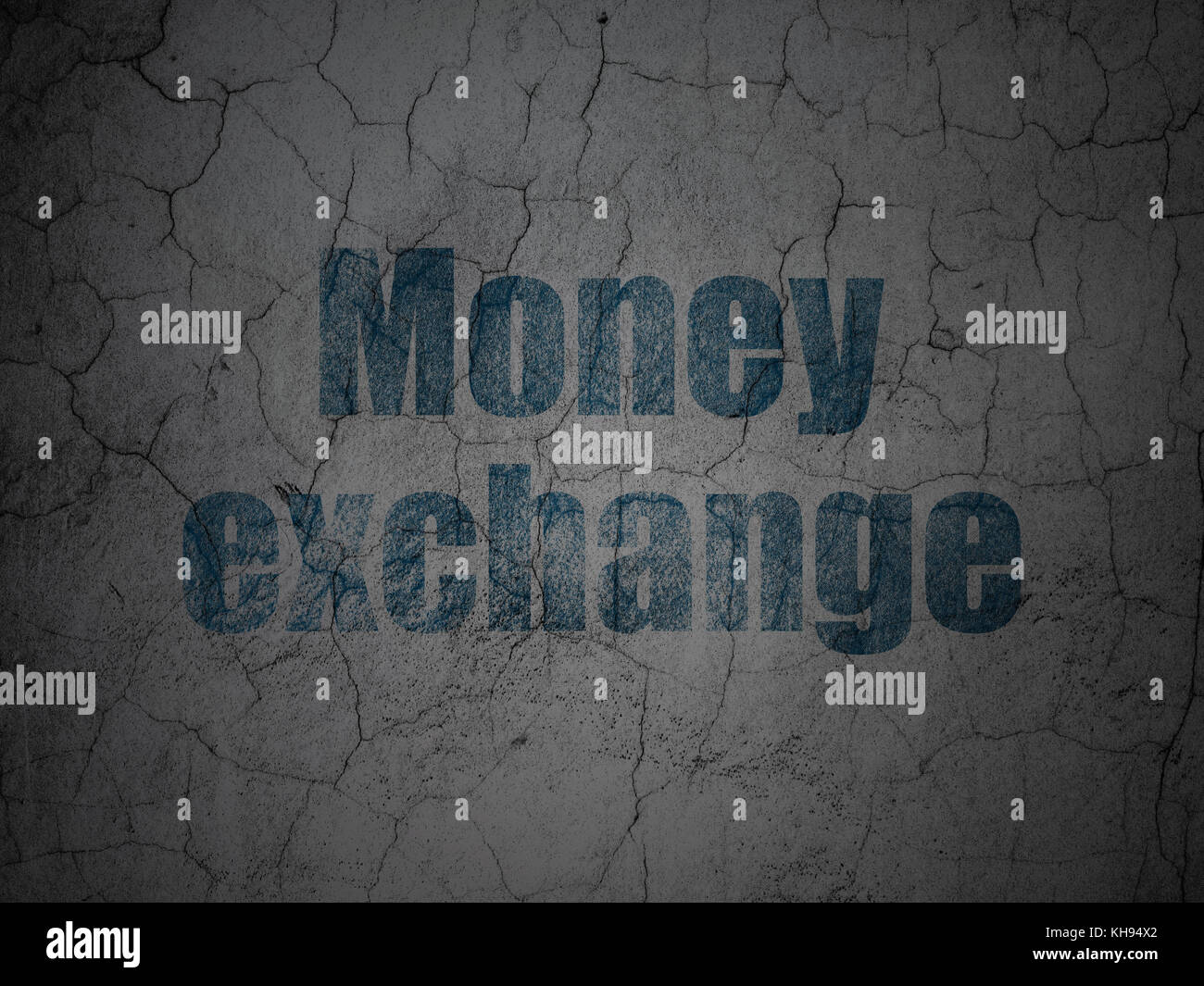 Banking concept: Money Exchange on grunge wall background Stock Photo ...