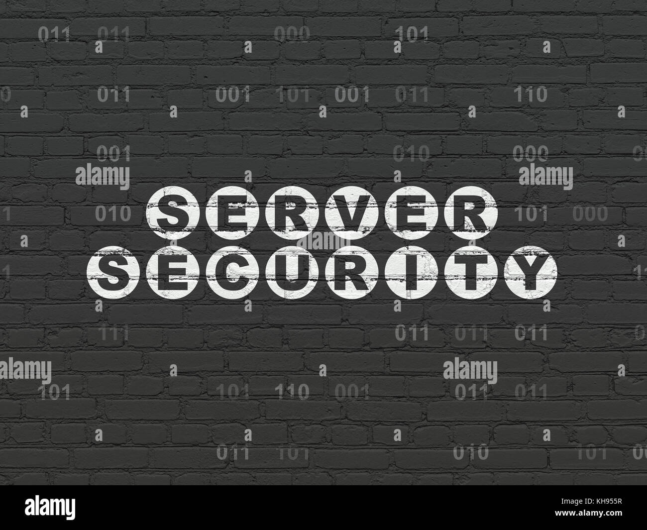 Safety concept: Server Security on wall background Stock Photo - Alamy