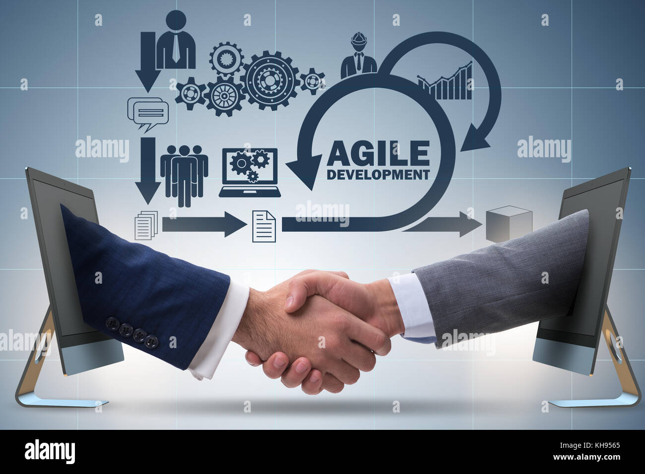 Concept of agile software development Stock Photo - Alamy
